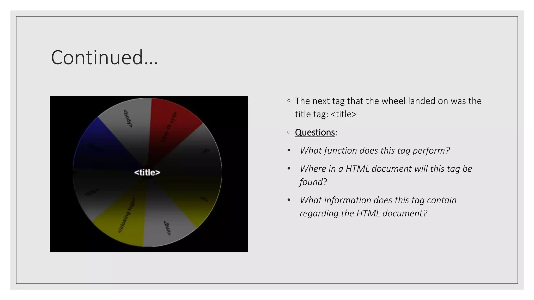 Wheel decider lesson | PPTX