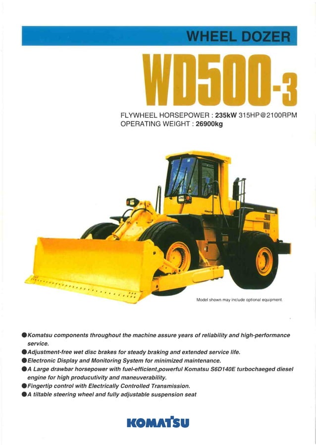Wheel Dozers - WD500-3 | PDF