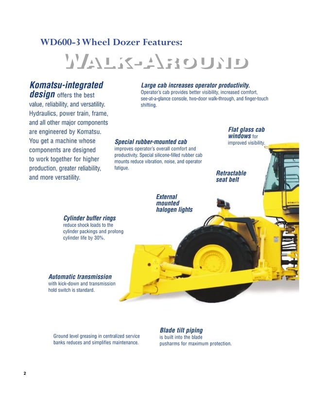 Wheel Dozers - WD600-3 | PDF | Performance Cars | Auto Type