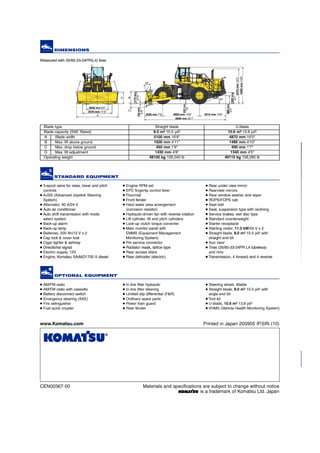 Wheel Dozers - WD600-6 | PDF
