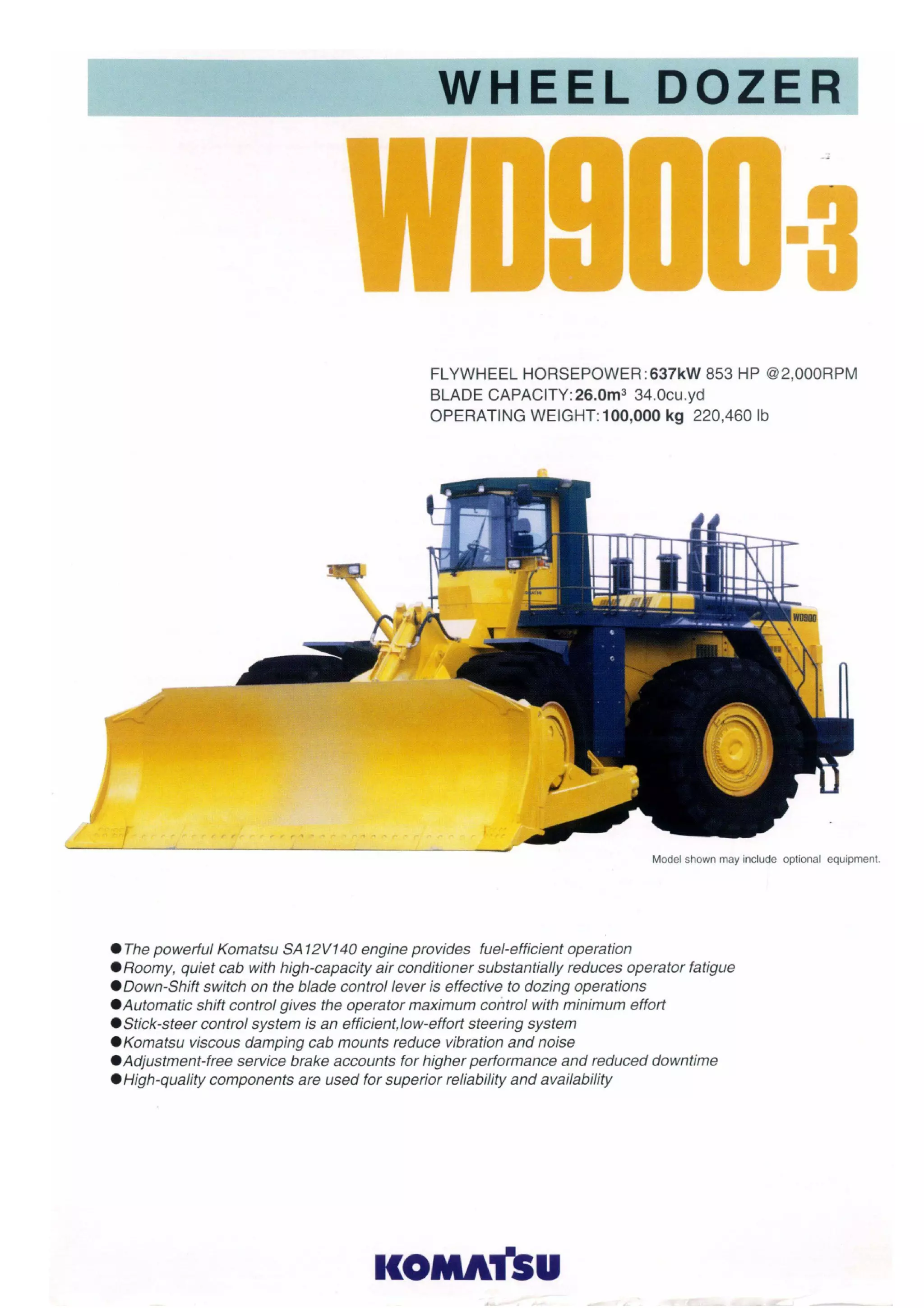 Wheel Dozers - WD900-3 | PDF