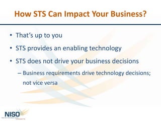 Wheeler West NISO STS An XML Standard for Standards | PPTX