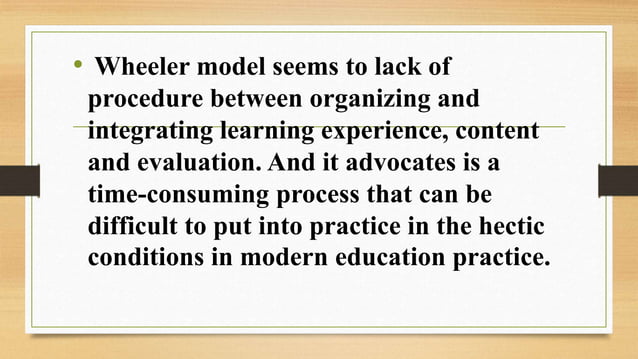 Wheeler model of curriculum development | PPTX | Educational Assessment ...