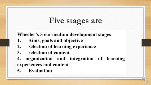 Wheeler model of curriculum development | PPTX | Educational Assessment ...