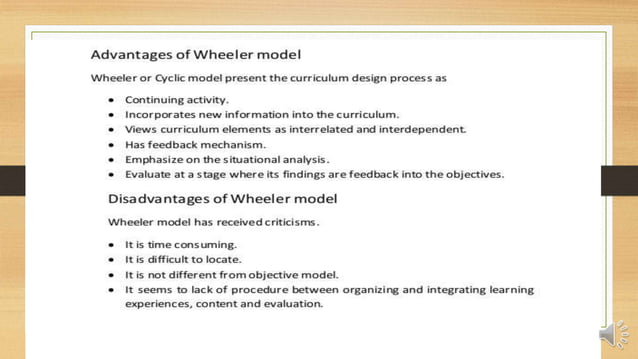 Wheeler model of curriculum development | PPTX | Educational Assessment ...