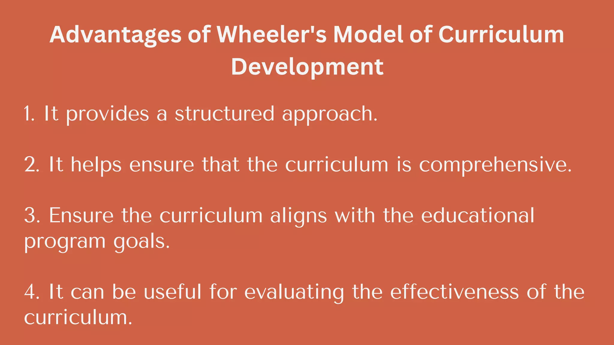 Wheeler Model of Curriculum Development | PDF