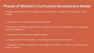 Wheeler Model of Curriculum Development | PDF
