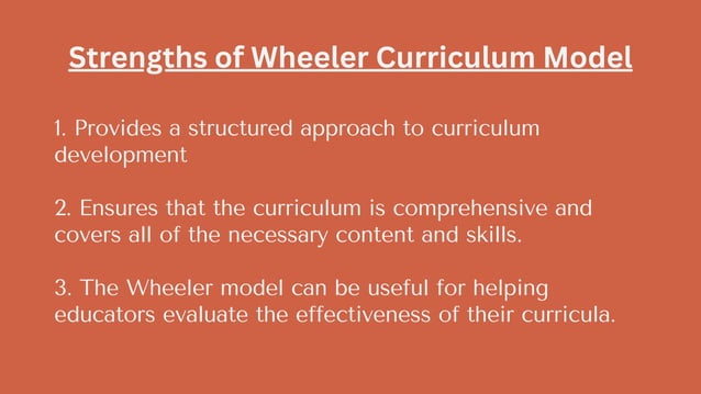 Wheeler Model of Curriculum Development | PDF | Primary Education ...