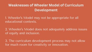 Wheeler Model of Curriculum Development | PDF