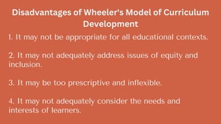 Wheeler Model of Curriculum Development | PDF