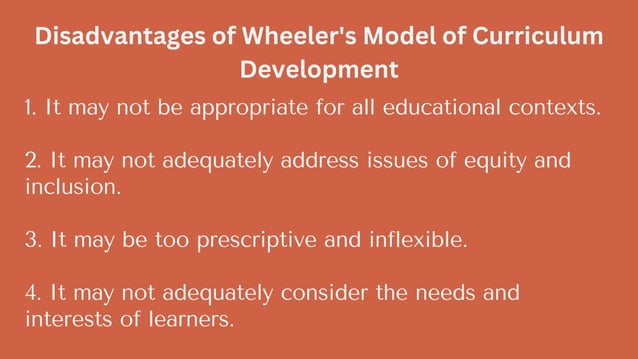 Wheeler Model of Curriculum Development | PDF | Primary Education ...