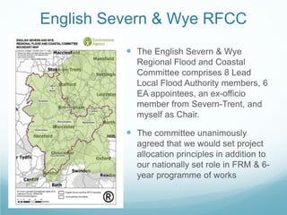 Dr Anne Wheeler, Chair, English Severn & Wye RFCC | PDF