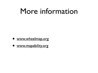 Wheelmap vs Mapability | PPT