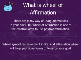 How to make Wheel of affirmation_Science of Infinite | PDF | Healthy Living