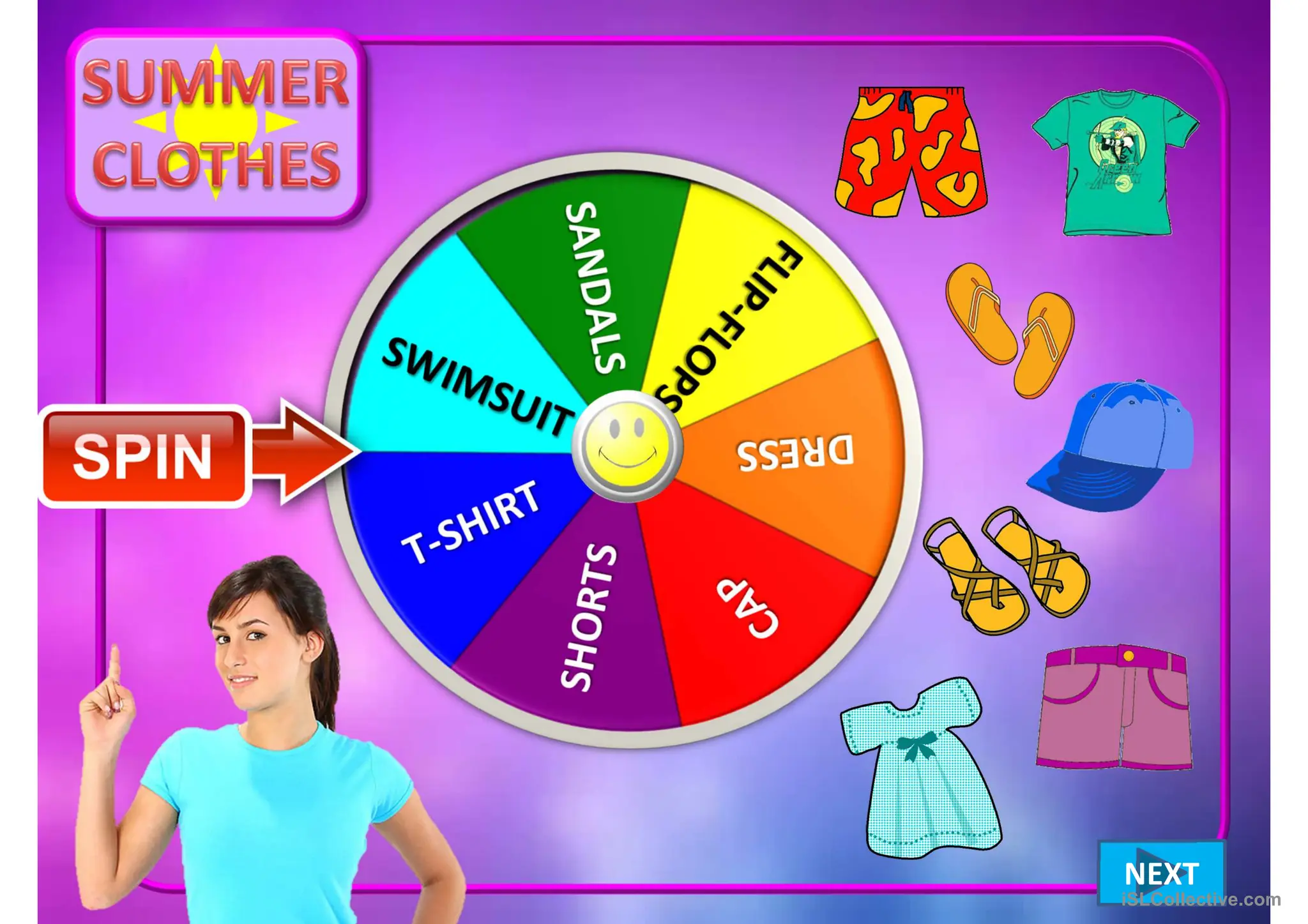WHEEL OF CLOTHES PPT FOR ENGLISH VOCABULARY | PDF