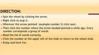 WHEEL OF REMEDIAL READING.ppsx