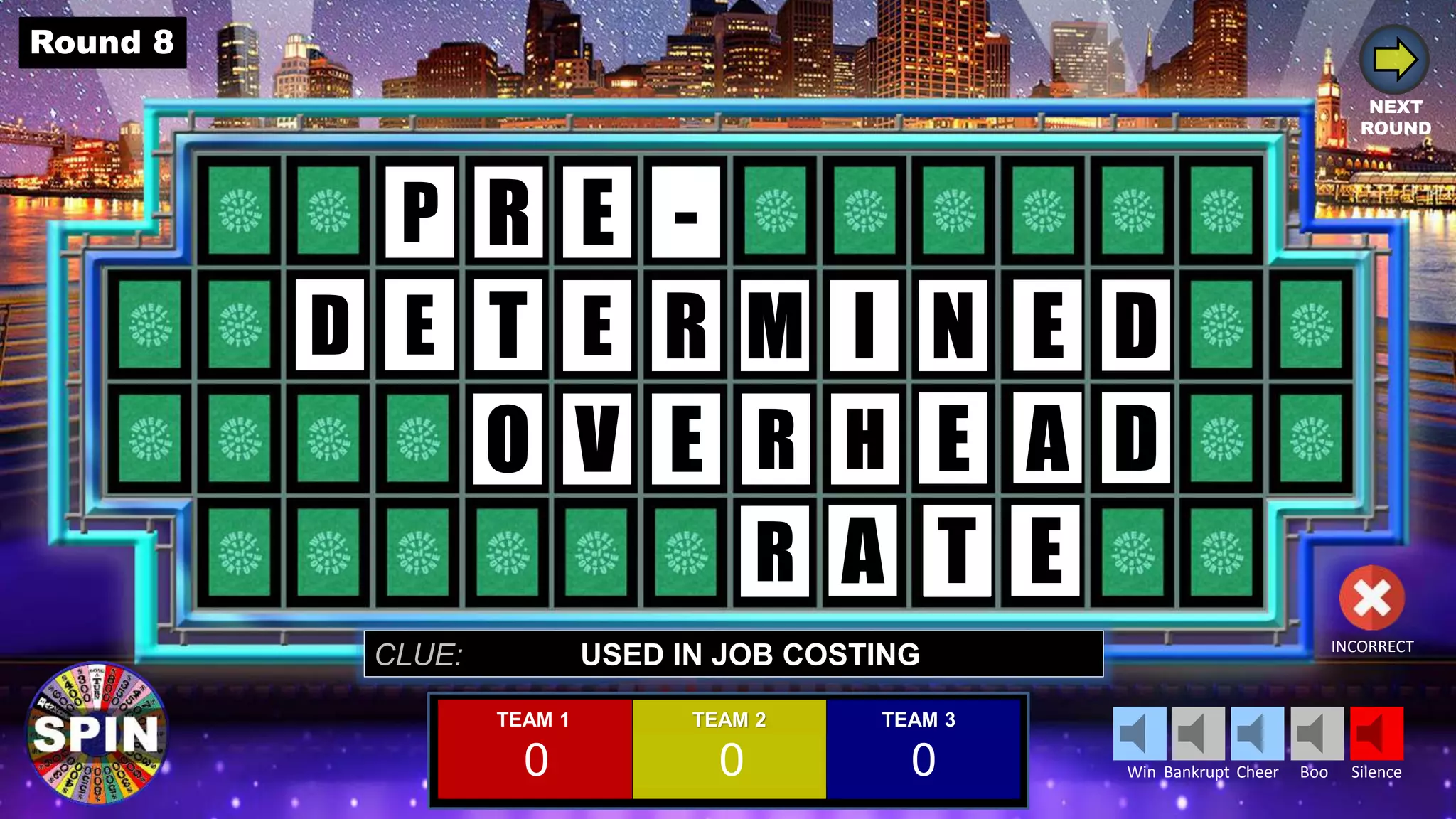 Wheel of winning 2017 scoreboard | PPT