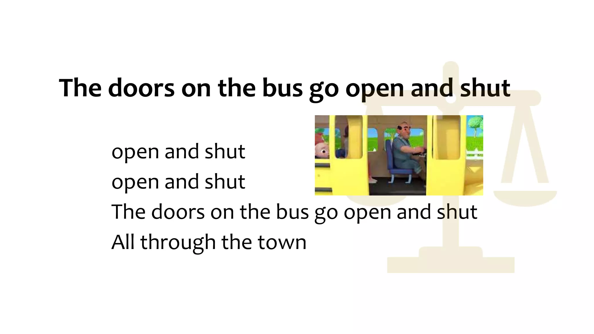 Wheels on the bus | PPTX