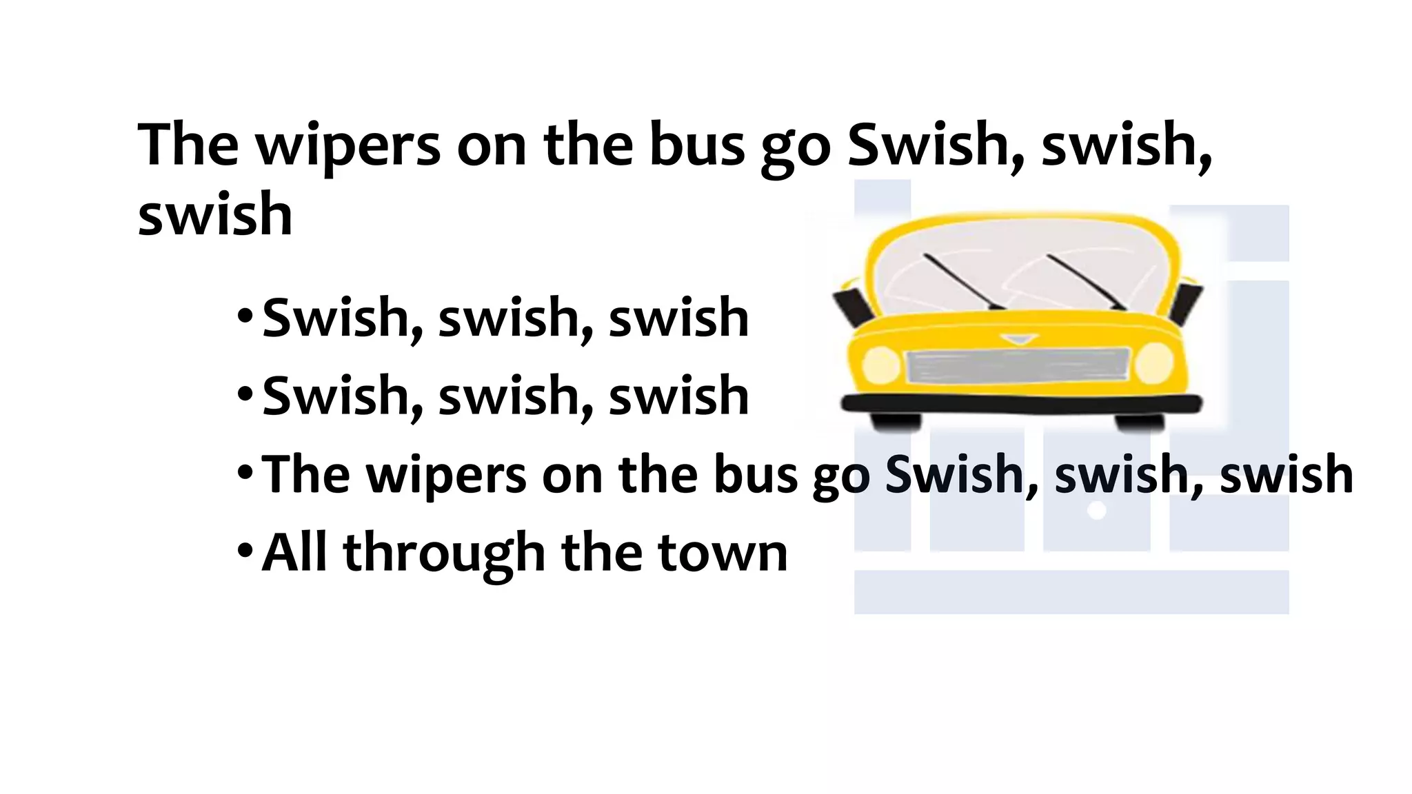 Wheels on the bus | PPTX