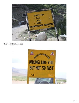 12 hilarious and witty bro road signs youll see only in ladakh - www ...