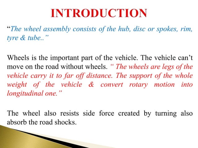 Wheels Assembly | PPT