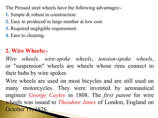 Wheels Assembly | PPT