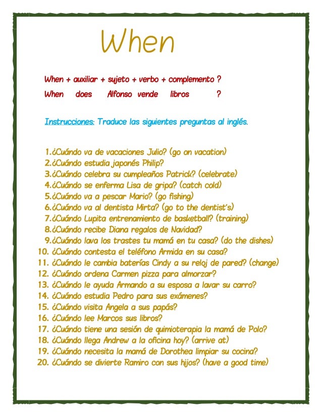 When
