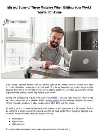 When Editing Your Work | PDF