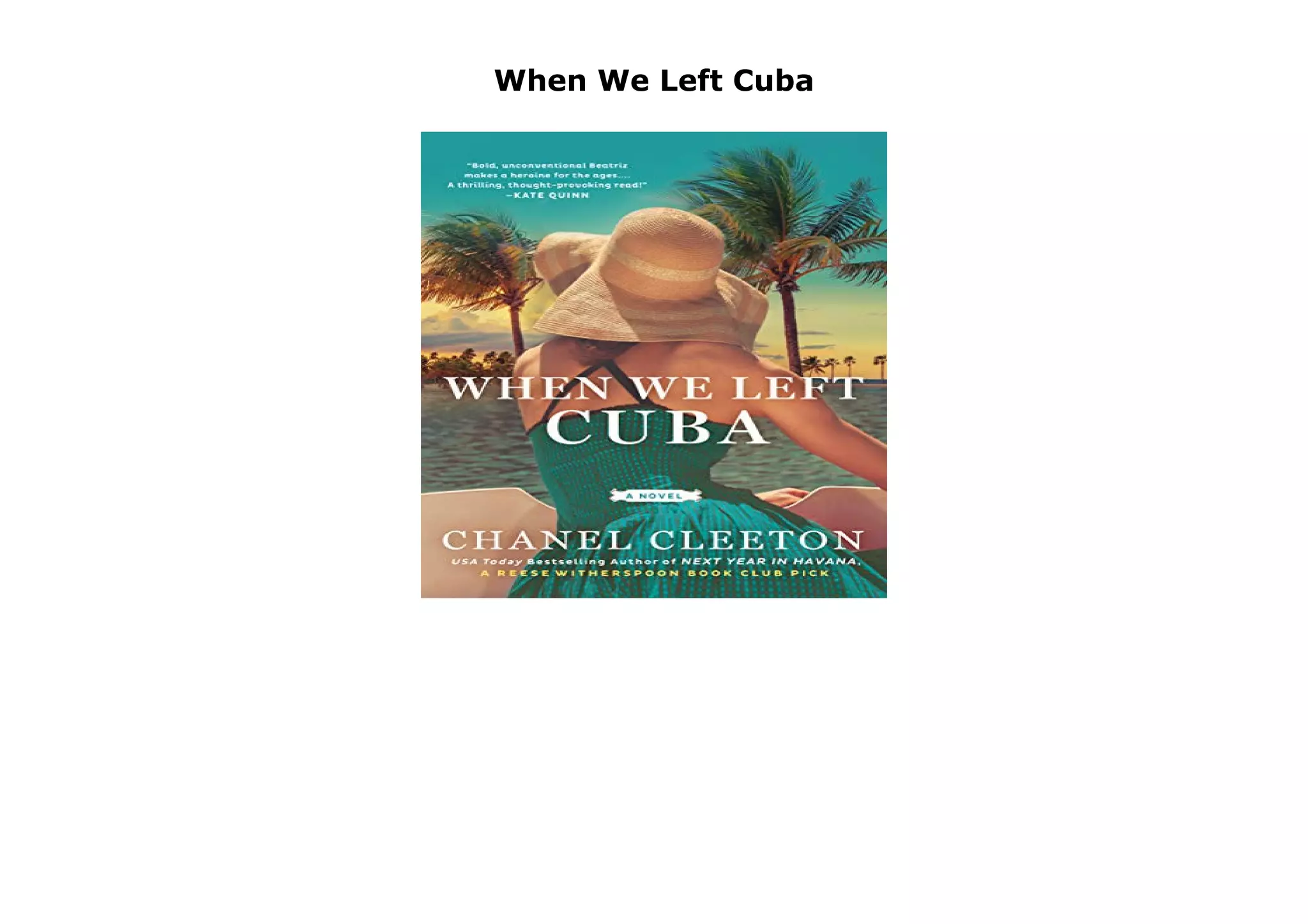 When We Left Cuba | PPT
