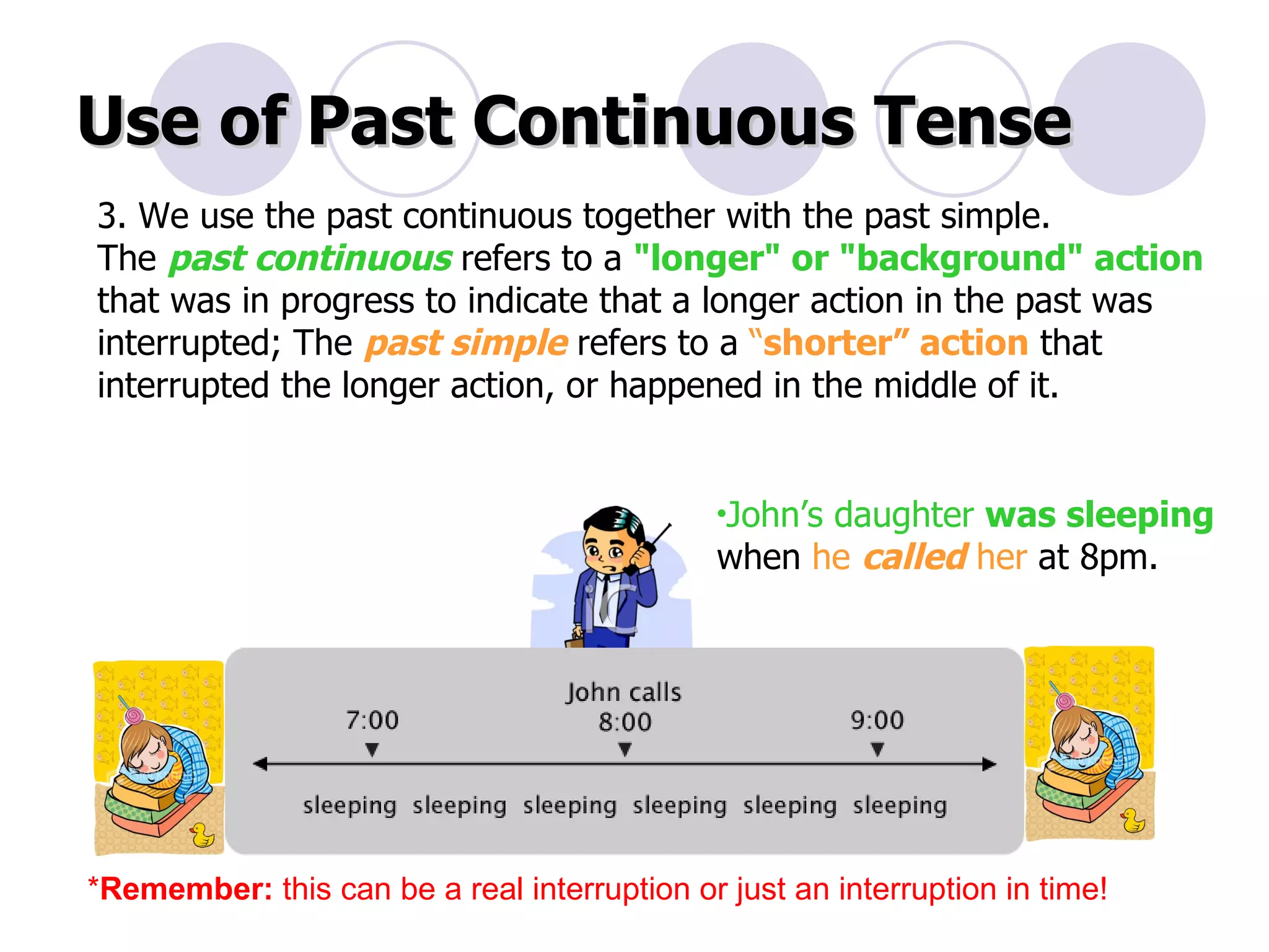 WHEN/WHILE PAST CONTINUOUS TENSE & PAST SIMPLE | PPT