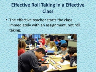 When and how to take roll | PPT