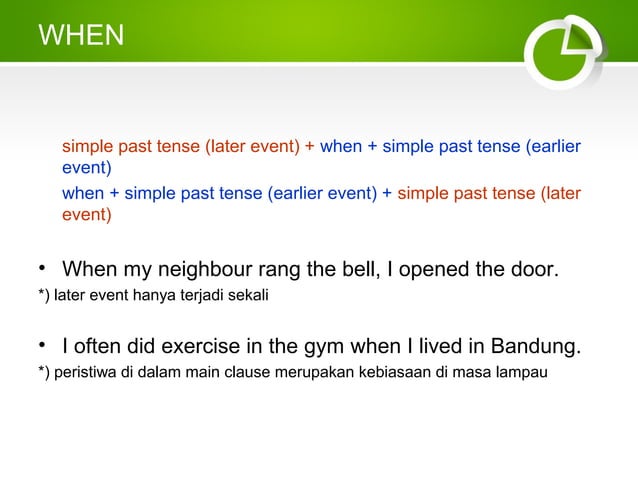 materi When and while | PPT