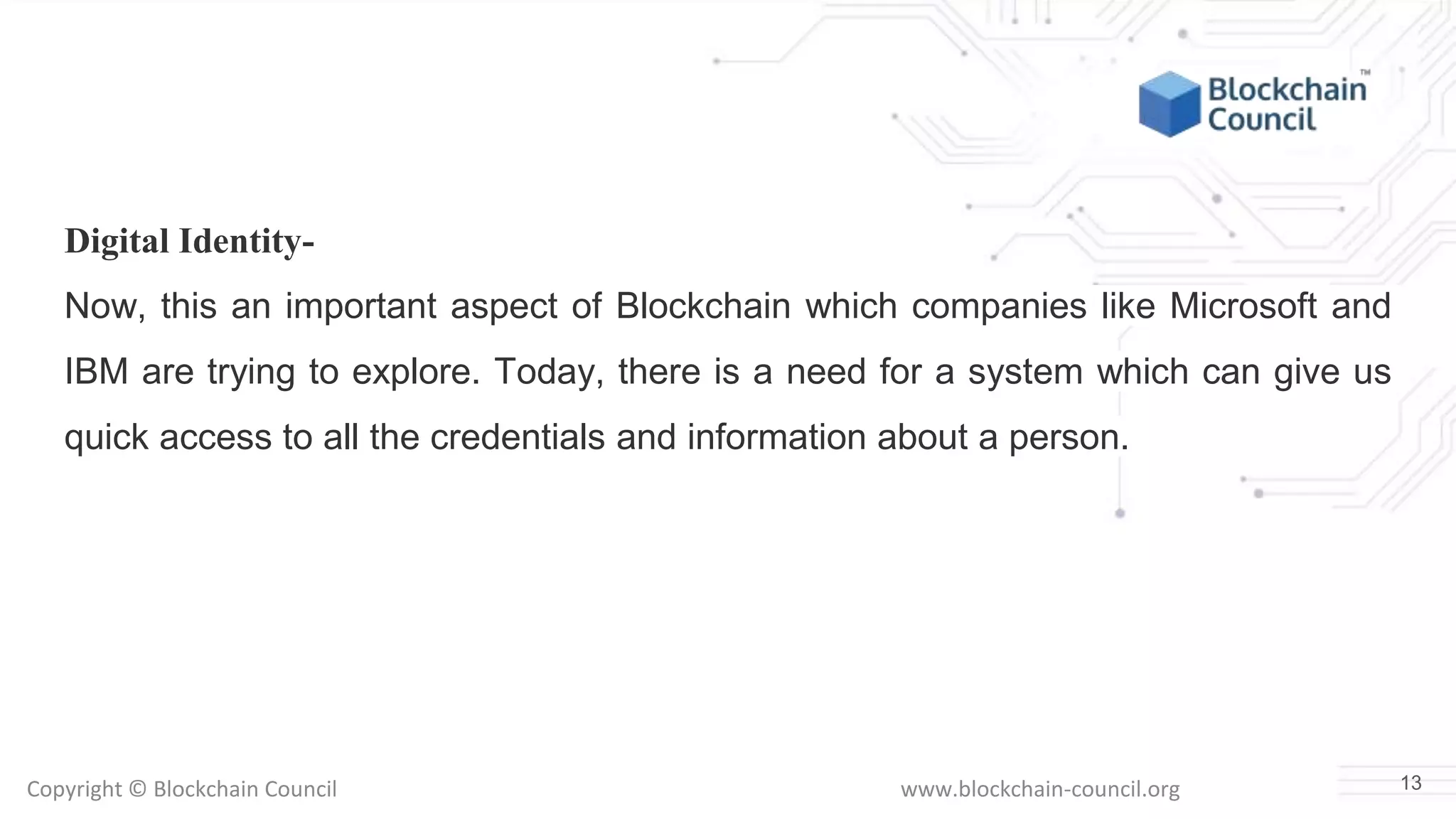 When and why to use blockchain technology | PPT