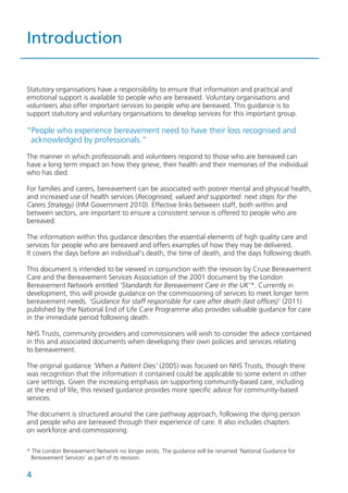 When a person dies: guidance for professionals on developing ...