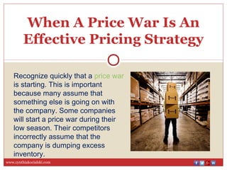 When a price war is an effective pricing strategy | PPT