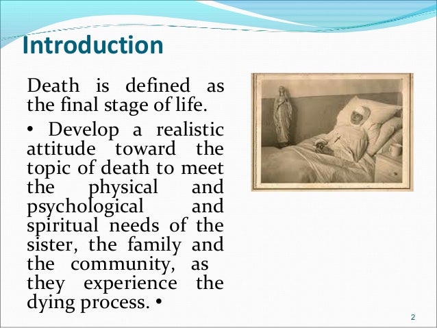 When death is imminent