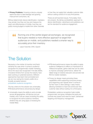 When Device Recognitio an Programmatic Buying Intersect | PDF