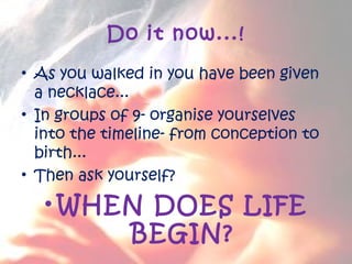 When Does Life Begin | PPT | Birth | Personal Celebrations & Life Events