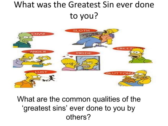 When do we commit sin | PPT