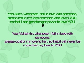 Whenever I Love Someone | PPT