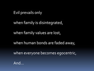 When family is disintegrated | PPT