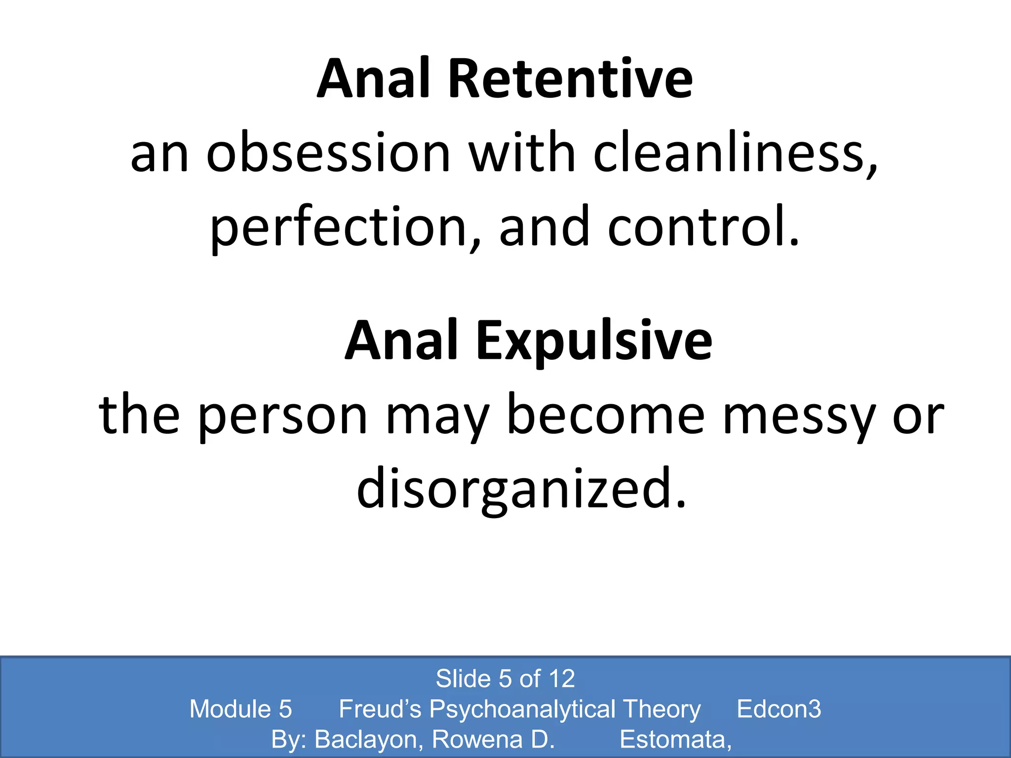 Freud's Psychoanalytical Theory | PPT