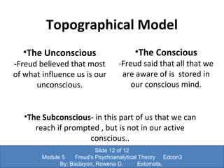 Freud's Psychoanalytical Theory | PPT