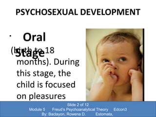 Freud's Psychoanalytical Theory | PPT