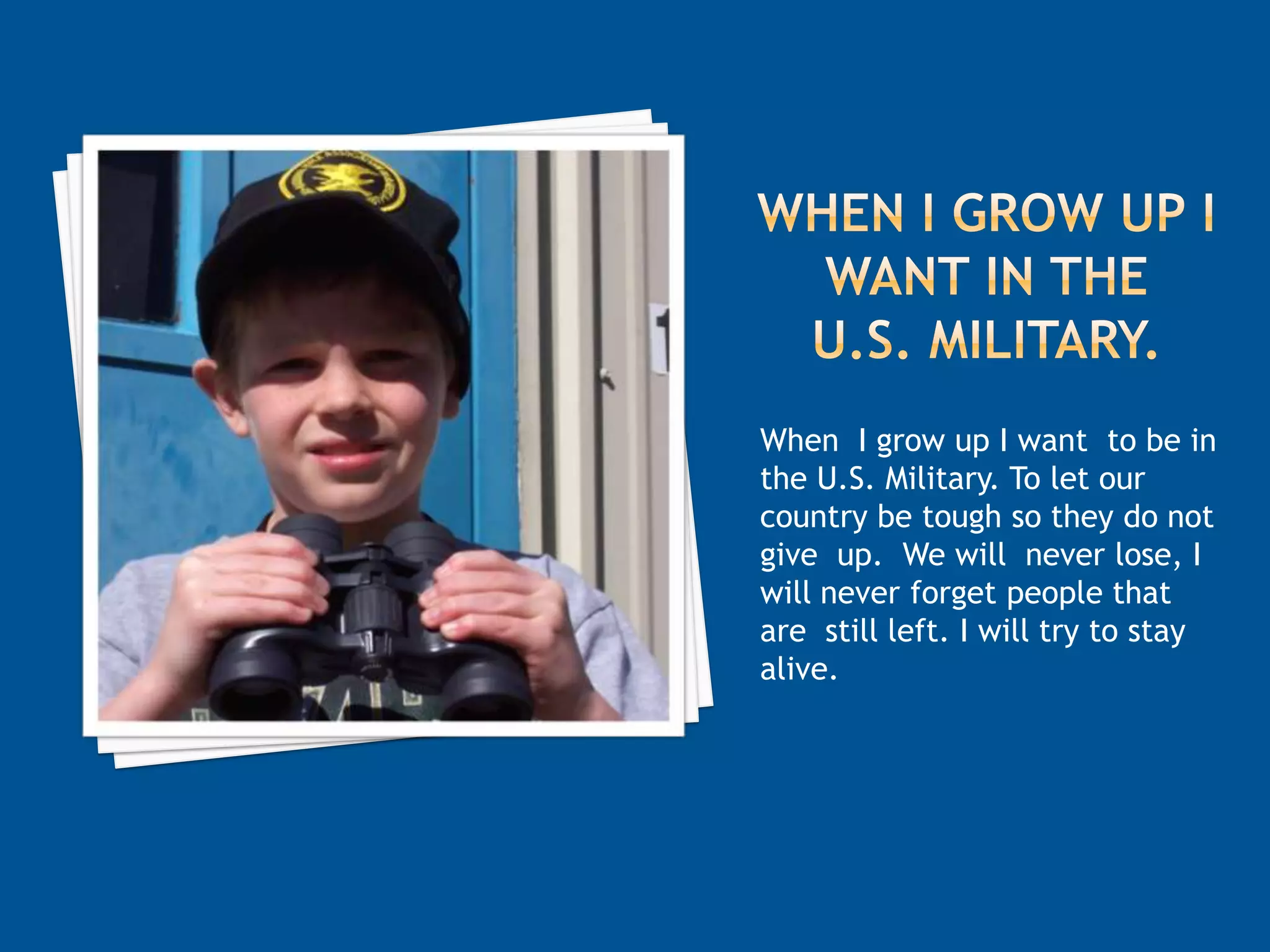 When I Grow Up I Want To Be | PPTX