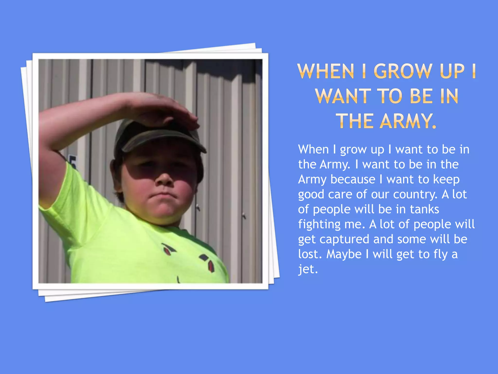 When I Grow Up I Want To Be | PPTX