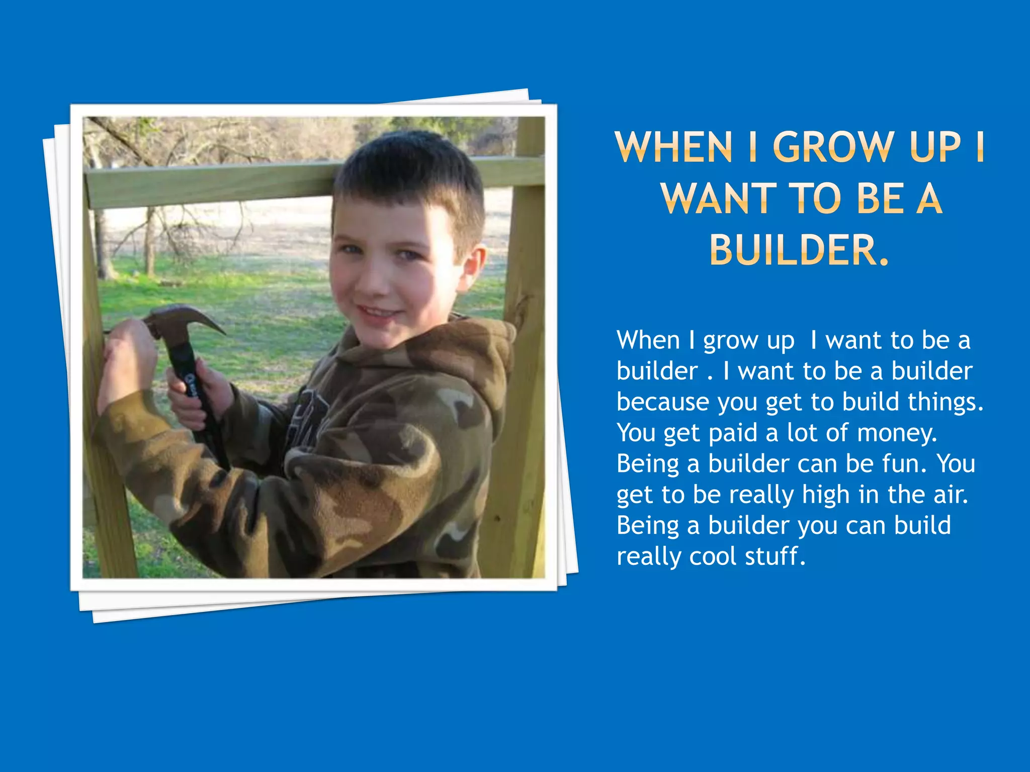 When I Grow Up I Want To Be | PPTX