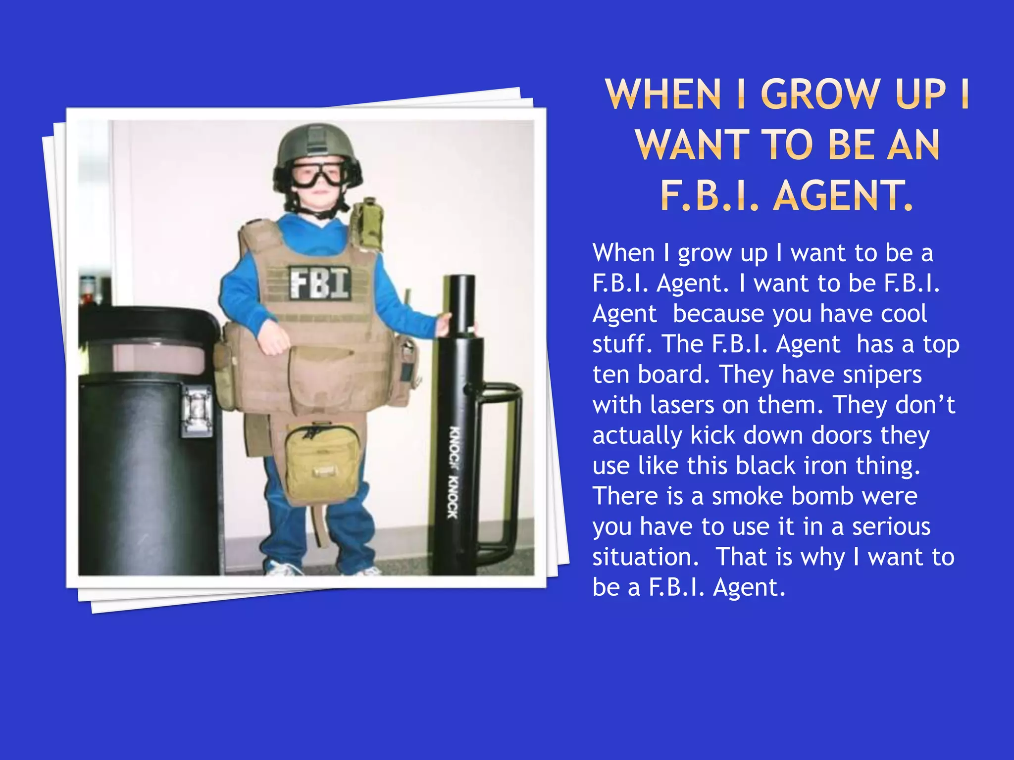 When I Grow Up I Want To Be | PPTX