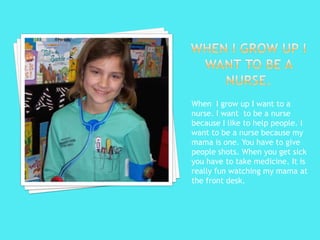 When I Grow Up I Want To Be | PPTX