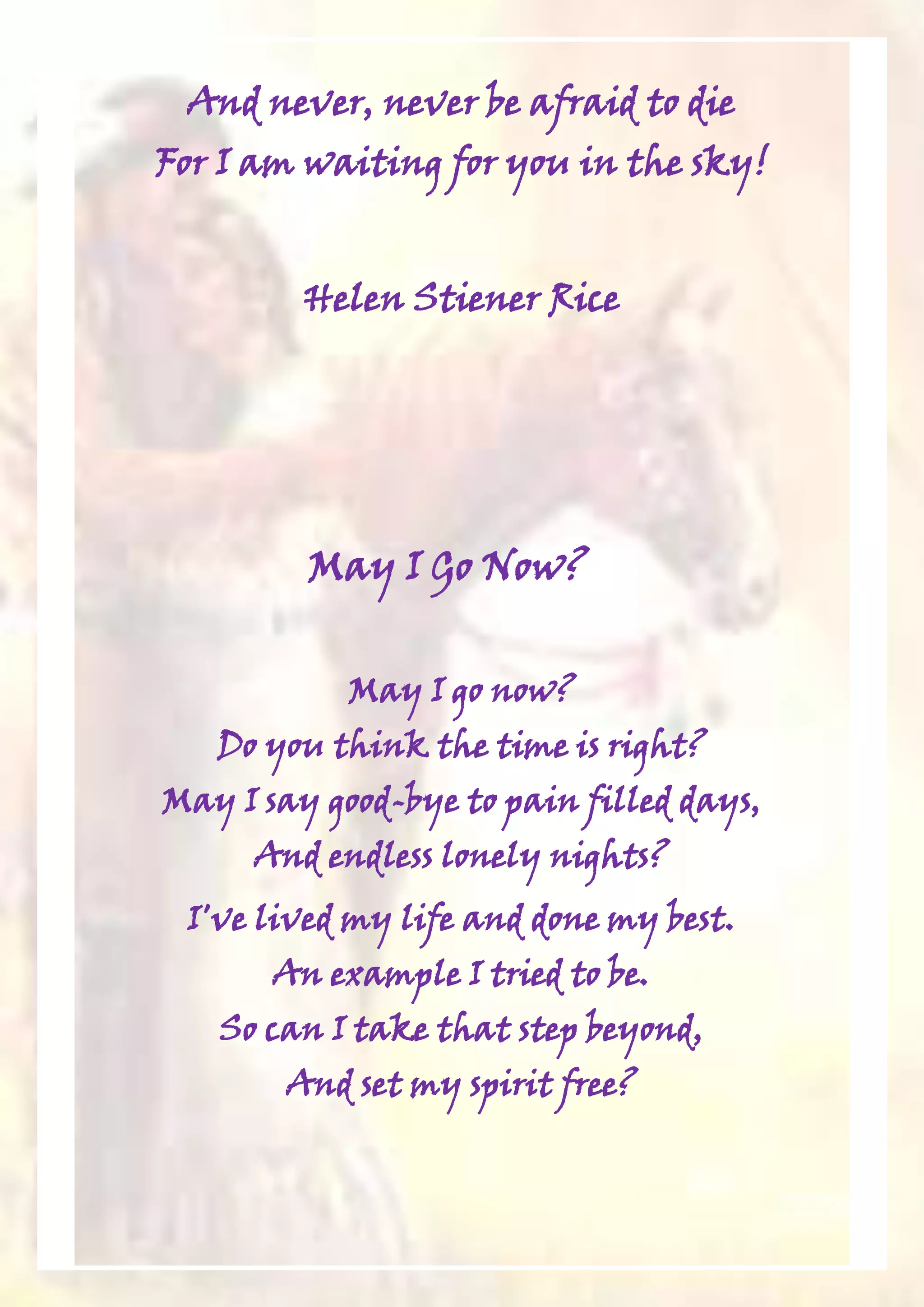 When I Must Leave You | DOCX